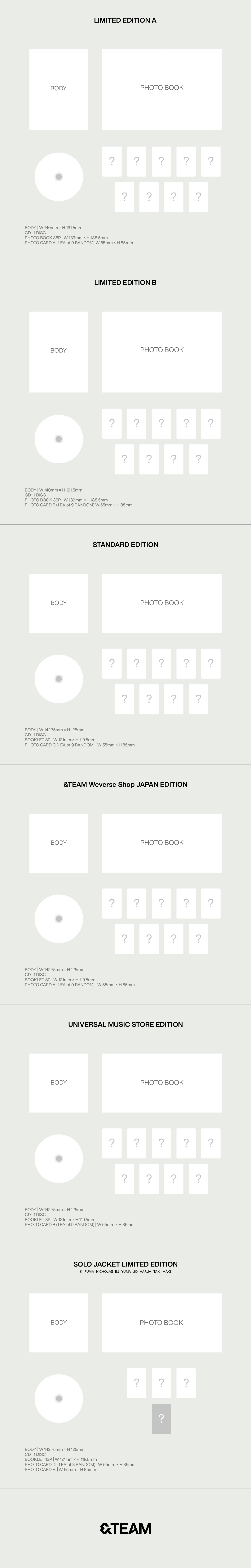 &TEAM Debut EP『First Howling : ME』の形態詳細公開！ - &TEAM