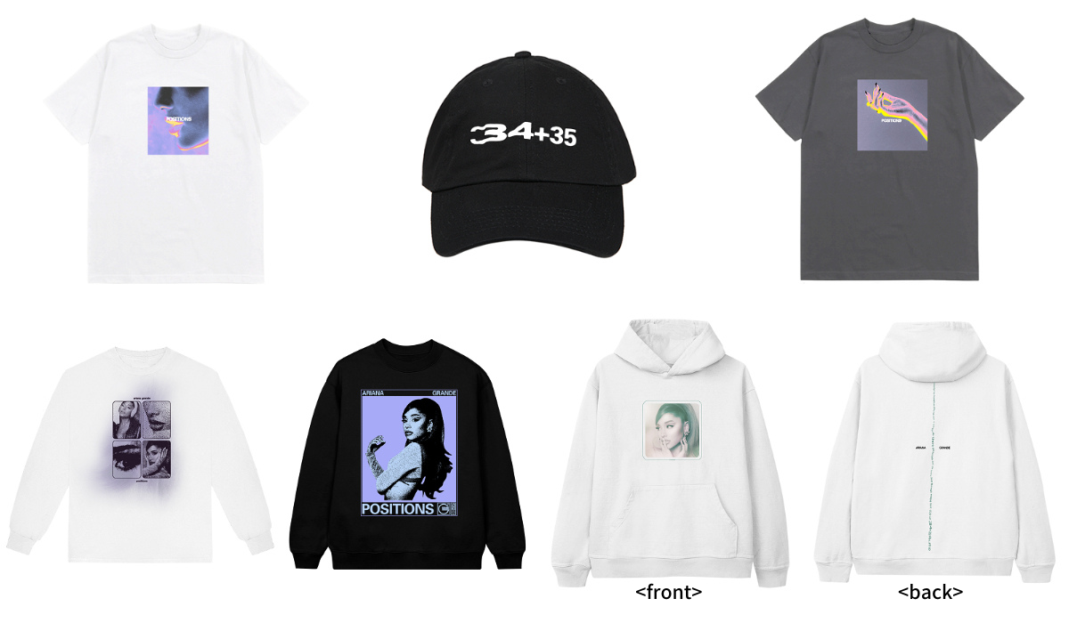 シングル「ポジションズ」が全米初登場1位を獲得し、新記録を樹立！『ポジションズ』公式グッズが日本でも本日販売開始！ - アリアナ・グランデ