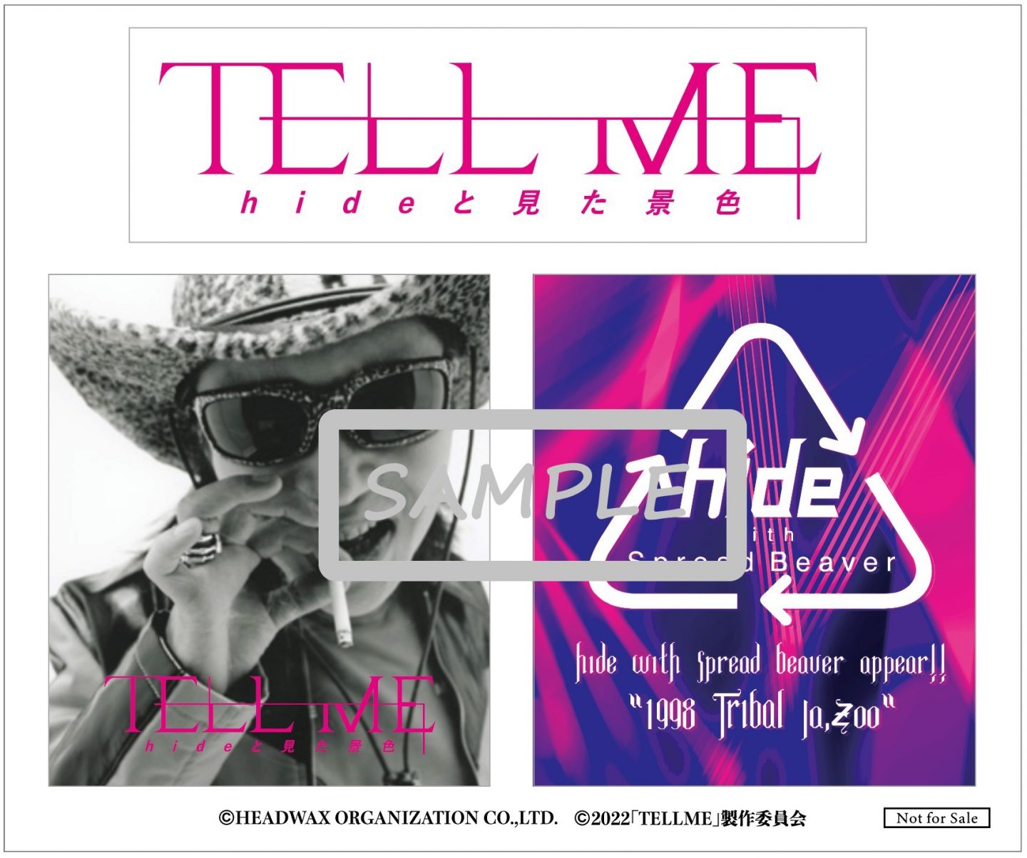 映画『TELL ME ～hideと見た景色～』Blu-ray&DVD ジャケット写真、特典絵柄 公開！ - hide