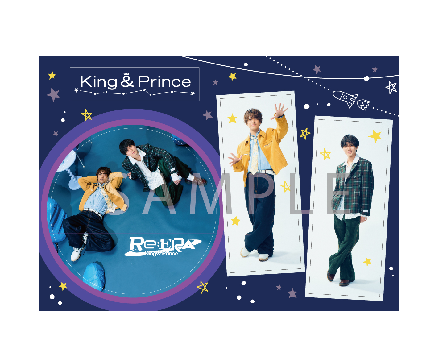 12/11発売 NEW ALBUM「Re:ERA」先着外付け特典のデザインが決定！ - King & Prince