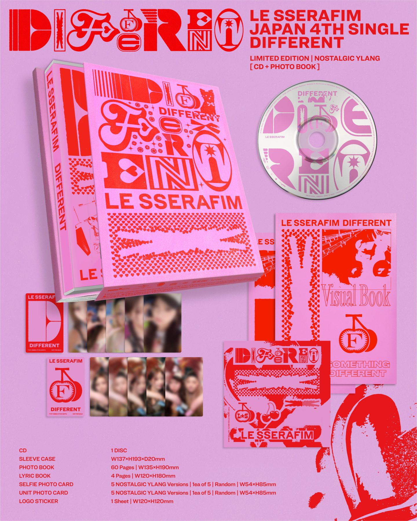 【6/12追記】LE SSERAFIM 日本4thシングル 'DIFFERENT' 予約販売開始！ - LE SSERAFIM