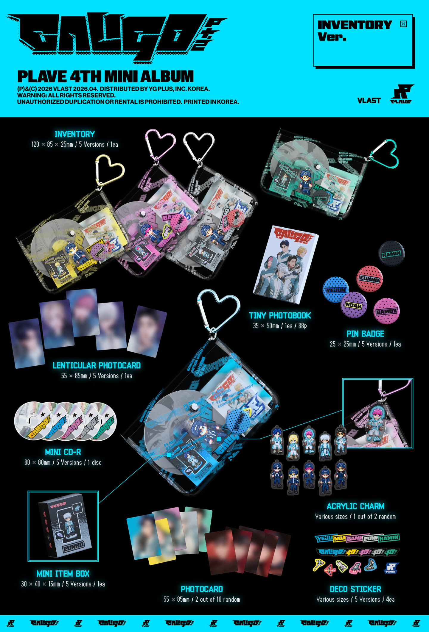 PLAVE 4th Mini Album 'Caligo Pt.2' (PHOTOBOOK Ver. / INVENTORY Ver ...