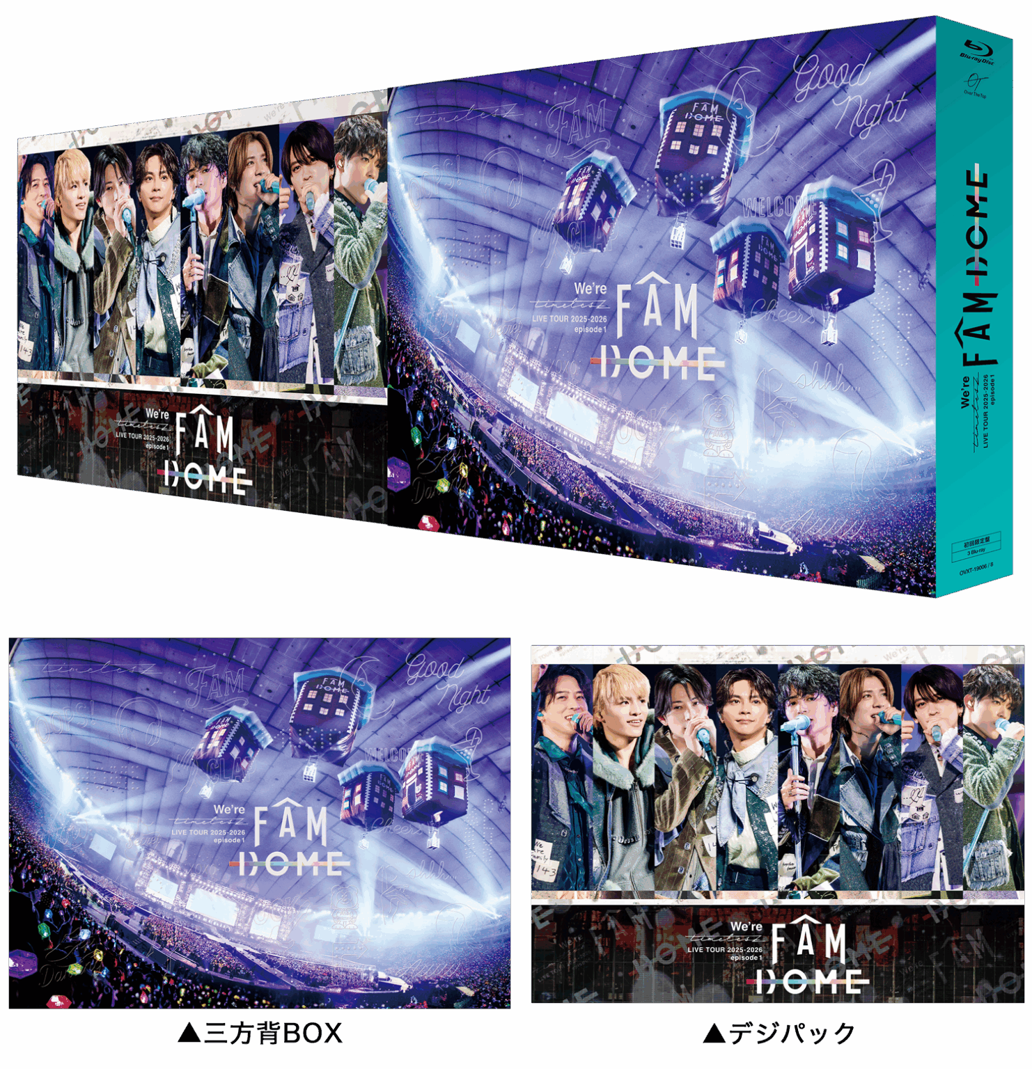 Blu-ray＆DVD『We’re timelesz LIVE TOUR 2025-2026 episode 1 FAM DOME』 3月25 ...